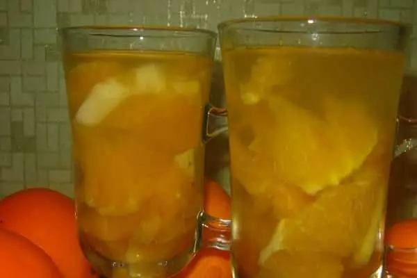 Compote tina jeruk pikeun usum tiris: Léngkah-léngkah-léngkah sareng poto sareng pidéo