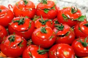 Resep anu enak tina tomat rendah sareng pickled di Arménia ka usum