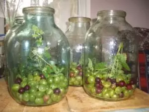 Receta të thjeshta dhe origjinale për kompostimin e gatimit nga rrush pa fara e kuqe dhe e zezë me gooseberry për dimër