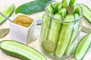 Delicious recipes for marinating cucumbers in mustard fill for the winter