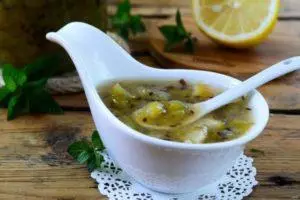 Step-by-step recipe para sa masarap na jam mula sa gooseberry na may limon para sa taglamig