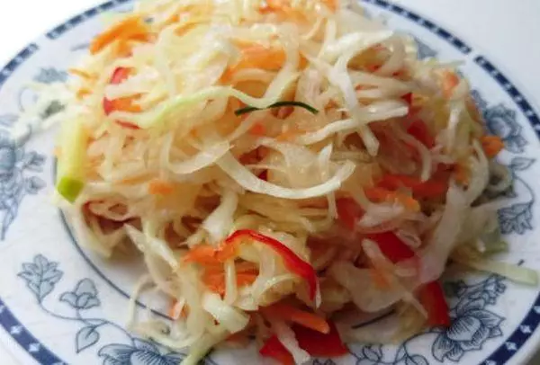 Cabbage with pepper