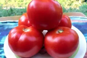 Karakteristik ak deskripsyon nan varyete nan nan gad palè wouj tomat, sede li yo
