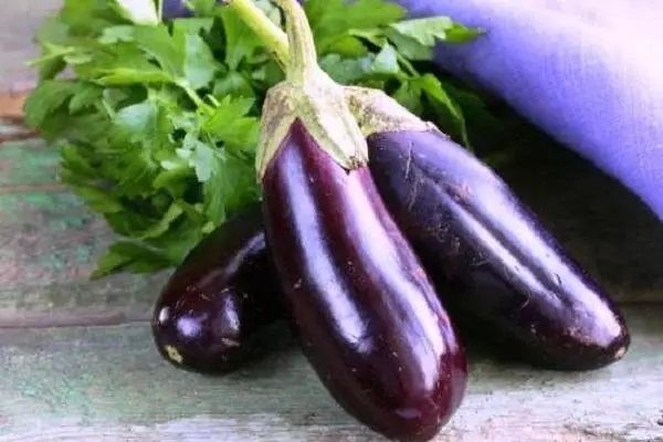 Several eggplants