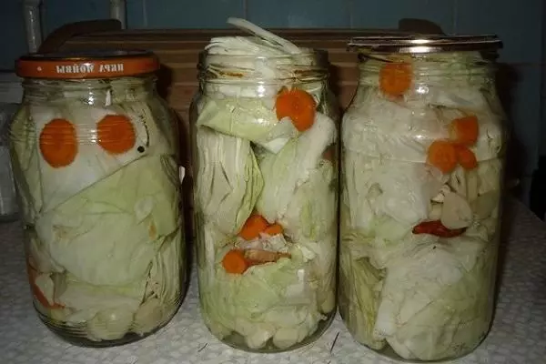 Pieces in jars