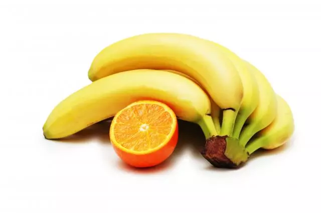 Banan og Orange.