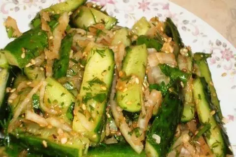 Cucumbers dishes