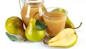 Einfach Rezepter fir d'Virbereedung vum Peargerjus duerch de Juicer, an enger Traditioun an en traditionell Wee fir de Wanter