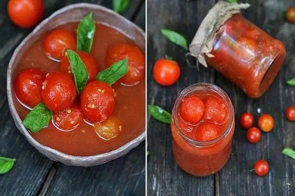 Sos dengan tomato.