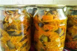 3 Nejlepší recept pro výrobu lilku s mrkví na zimu