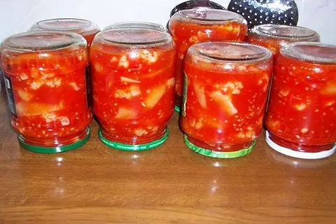 капуста в томаті