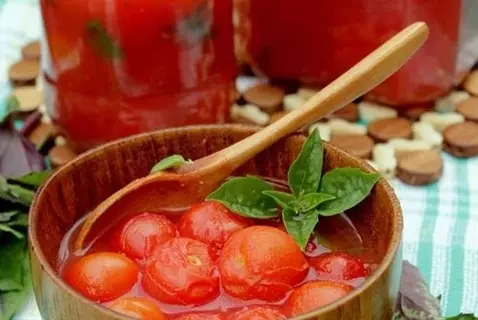 Kwit manje pwosesis Cherry tomat