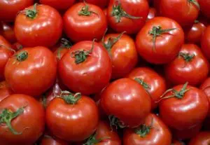Característica e descrição da variedade de captão de tomate, seu rendimento