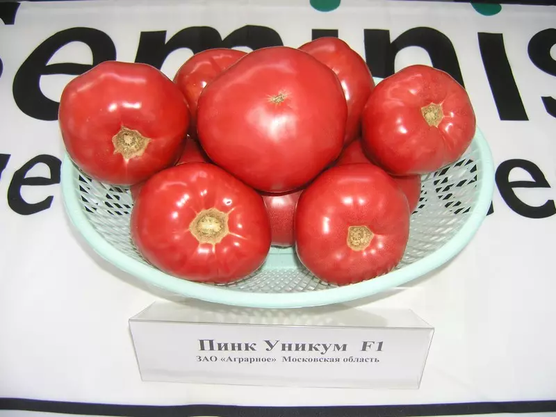 Välimus tomati roosa Unicum