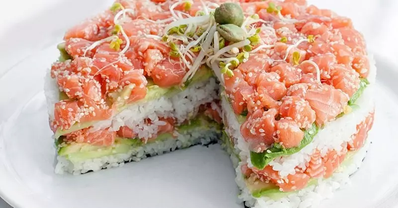 Sushi-Salat.