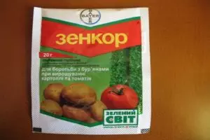 Instruksjoner for bruk av stoffet Zencor fra ugress på poteter