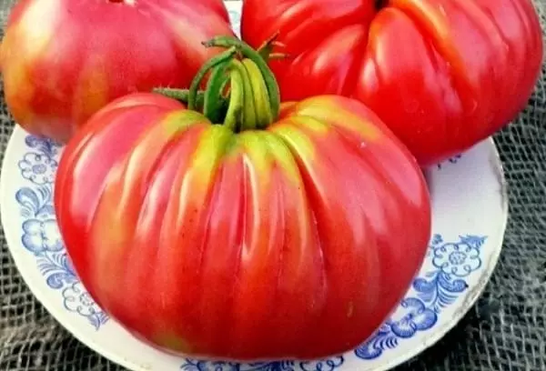 Tomato rosamarine pounds sa isang plato