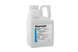 Instructions for use and rate of consumption of Herbicide Panther