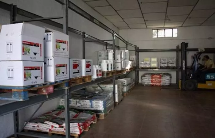 Warehouse mat Herbizid
