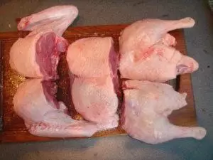 How to pinch and cut the duck, how to gut it and cut into pieces
