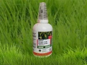 Instructions for the use of herbicide express, composition and form of release