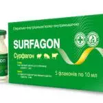 Surfagon برای گاوها: دستورالعمل برای استفاده و منع مصرف، آنالوگ ها 4959_3