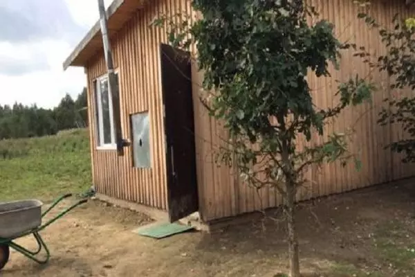 庭の鶏小屋