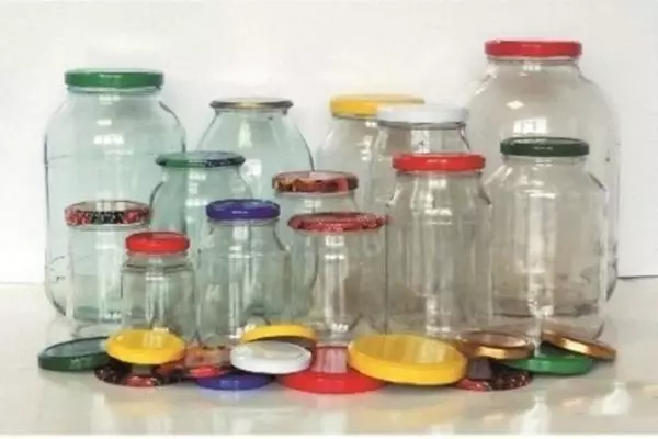 Jars de vidro.