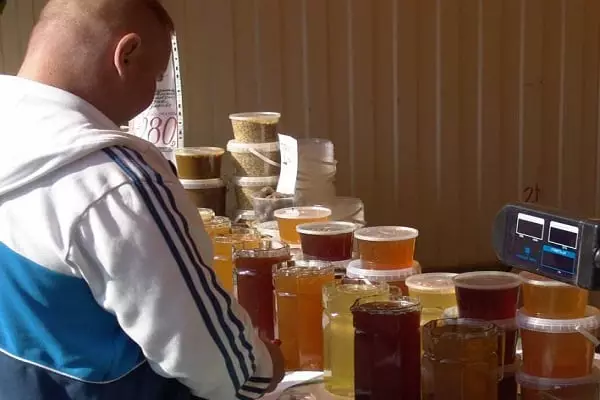 Selection of honey