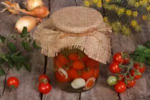 Ohunelo 3 3 fun awọn tomati ti o wa pẹlu awọn tomati pẹlu parsley fun igba otutu