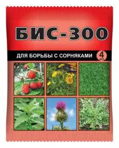Instruções para o uso de BISA-300 e a composição de herbicida, dosagem e análogos