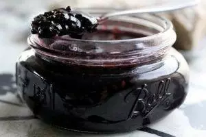 Enkelt recept på billet för vintern av svart vinbär utan socker i sin egen juice
