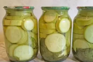 Từng bước công thức để chế tạo zucchini ướp với bơ cho mùa đông