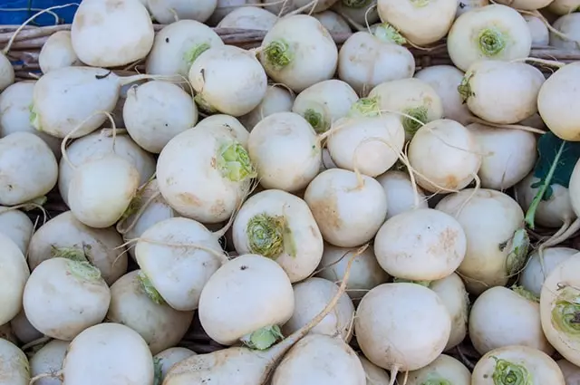 შენახვის turnips