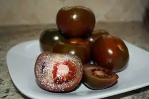 A Tomatov Viagra változatossága jellemzője és leírása, hozamuk