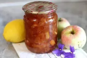 6 beste recepten voor koken jam van appels met citroen voor de winter