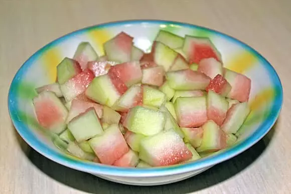 Korken der Wassermelone.