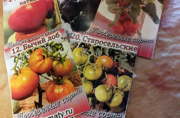 Semena različnih paradižnikov
