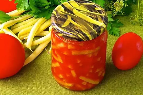 ຖົ່ວເຫຼືອງ, ຖົ່ວໃນ tomat ໃນທະນາຄານ