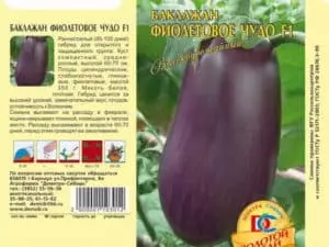 Tsanangudzo yegiredhi eggplant violet chishamiso, maitiro ekukura uye ane hanya