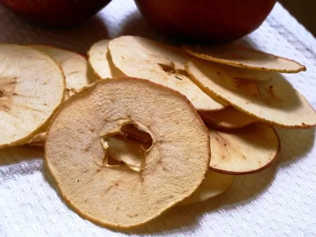 Pommes de séchage