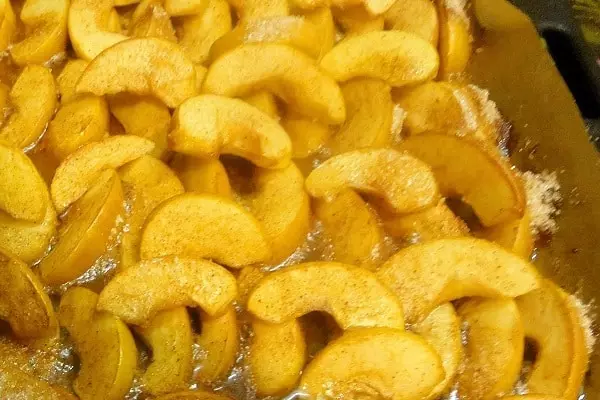 Drying fruit.