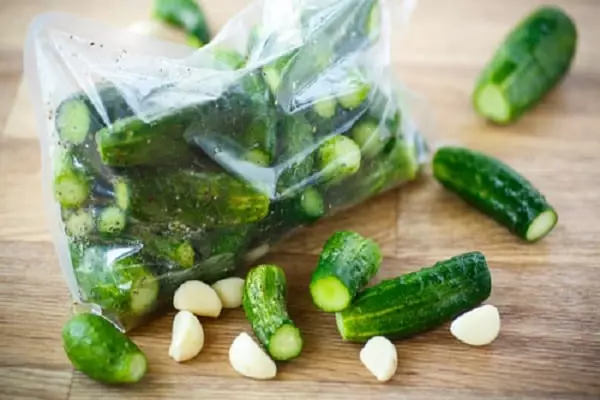 Cucumbers in package