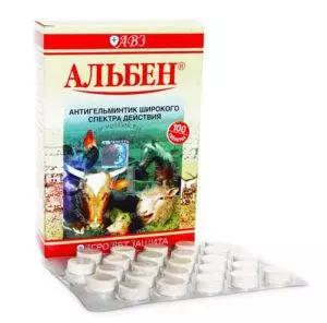 Petunjuk penggunaan albena untuk kelinci, dosis dan analog