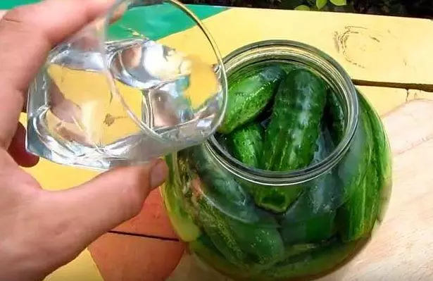 Het leggen van komkommers