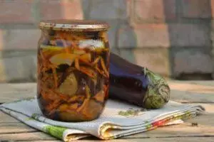 Manyan girke-girke na 5 don yin marinated tafarnuwa eggplant na hunturu