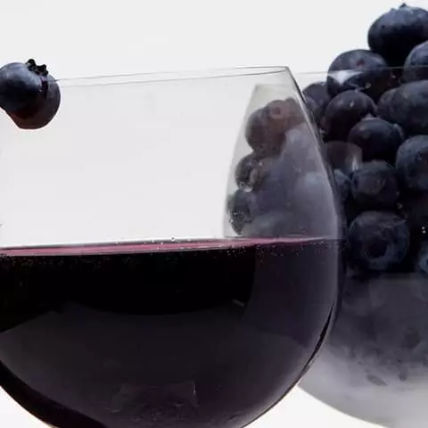 Wine from blueberry