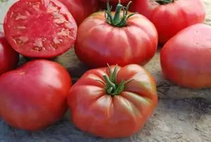 Pomidorų cukraus dramblio charakteristikos ir aprašymas