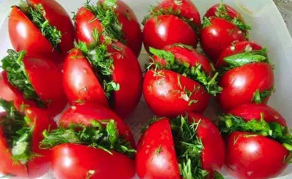 Grønne i tomater